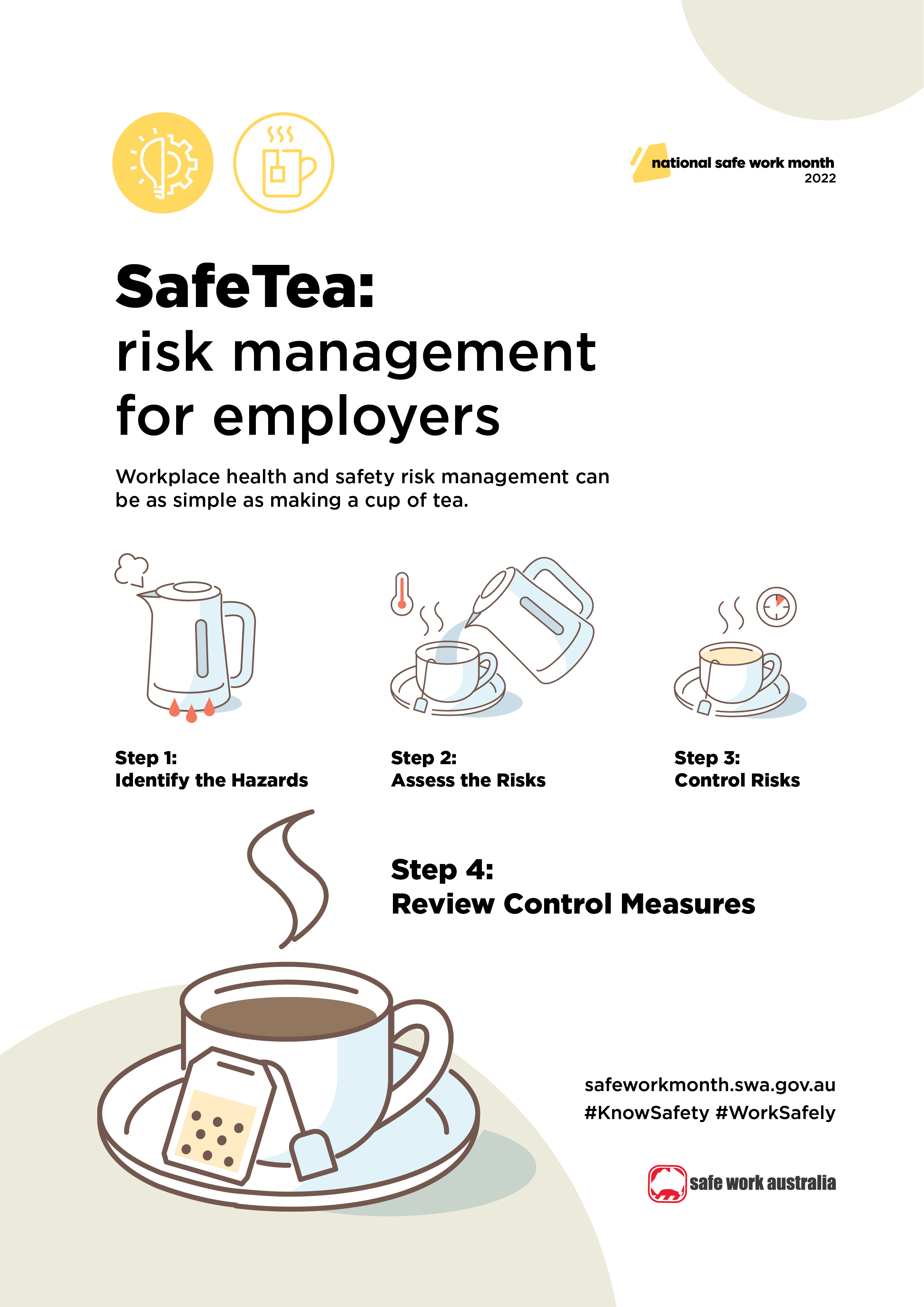 Host a SafeTea chat this National Safe Work Month | Safe Work Australia
