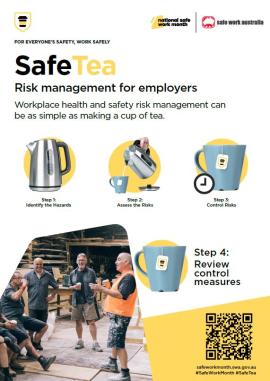 SafeTea tea room poster | Safe Work Australia
